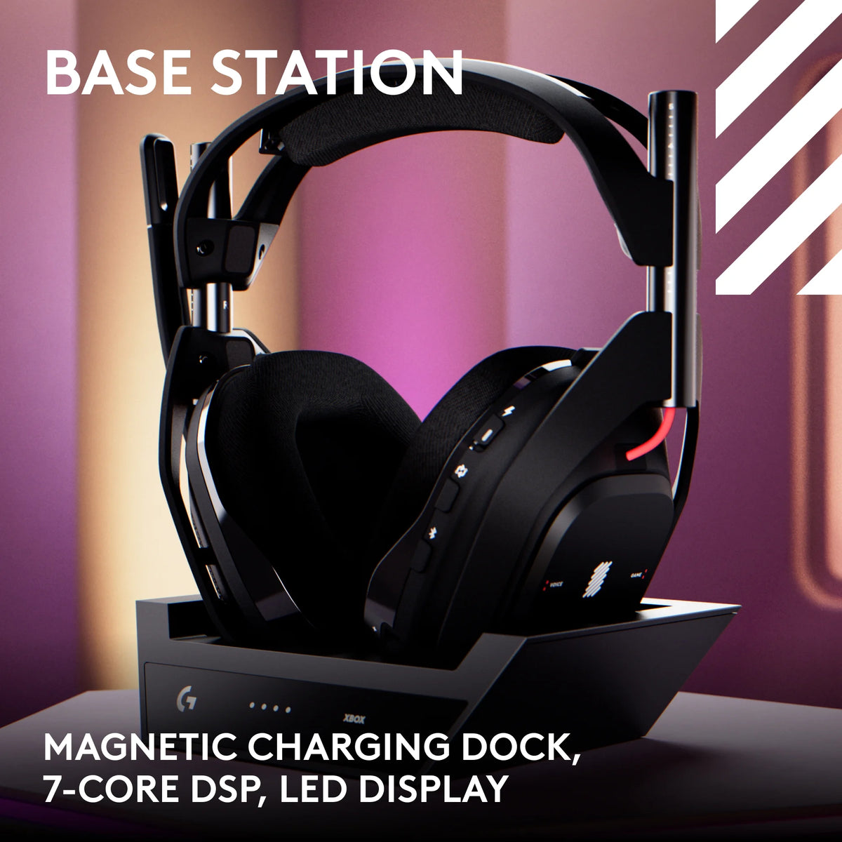 LogicTech ASTRO A50 (Gen 5) LIGHTSPEED Wireless Gaming Headset and Bas ...
