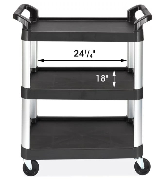 3-Shelf Utility Cart – Officeworks Global