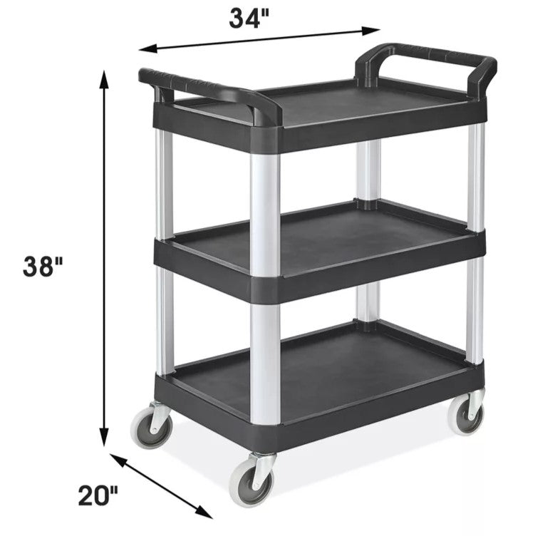 3-Shelf Utility Cart – Officeworks Global